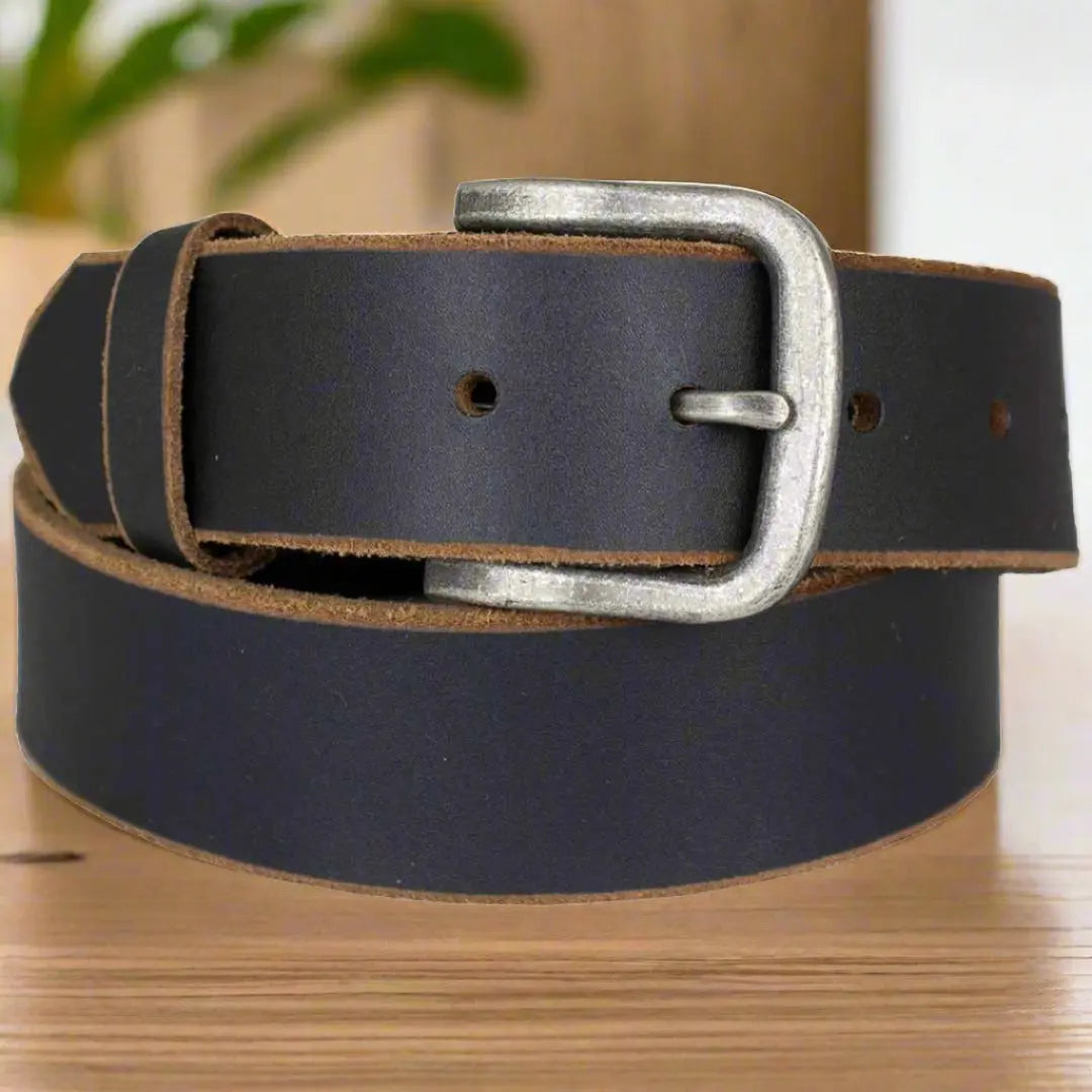 BOL Men's Removable Buckle Oil Pull Leather Belt - Boutique of