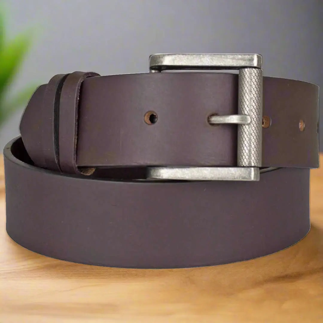 BOL Men's Removable Buckle Oil Pull Up Leather Belt - Boutique of