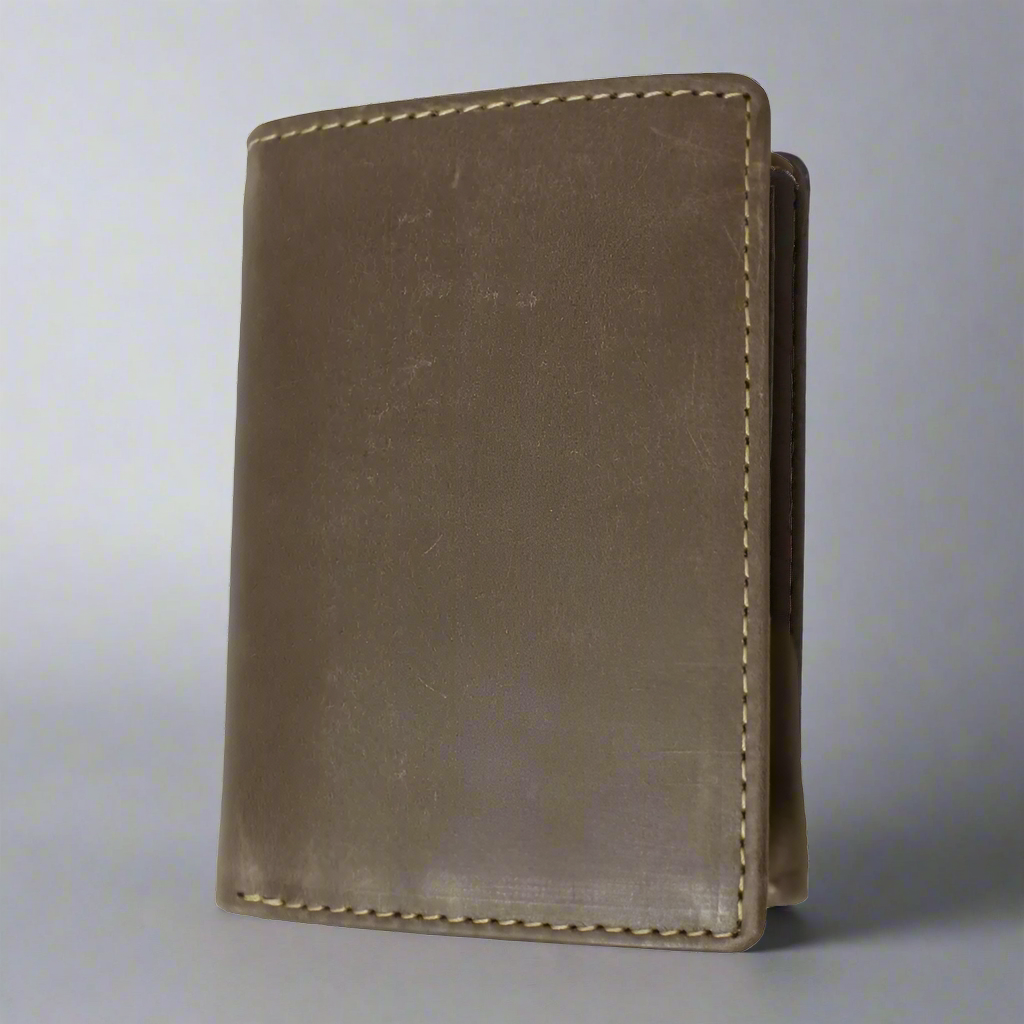 BOL Men's Trifold Leather Flip-up Wallet - Boutique of Leathers/Open
