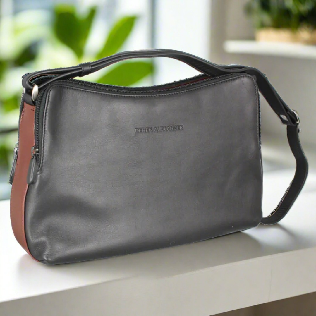 Derek Alexander Leather Crossbody Bag - Boutique of Leathers/Open Road