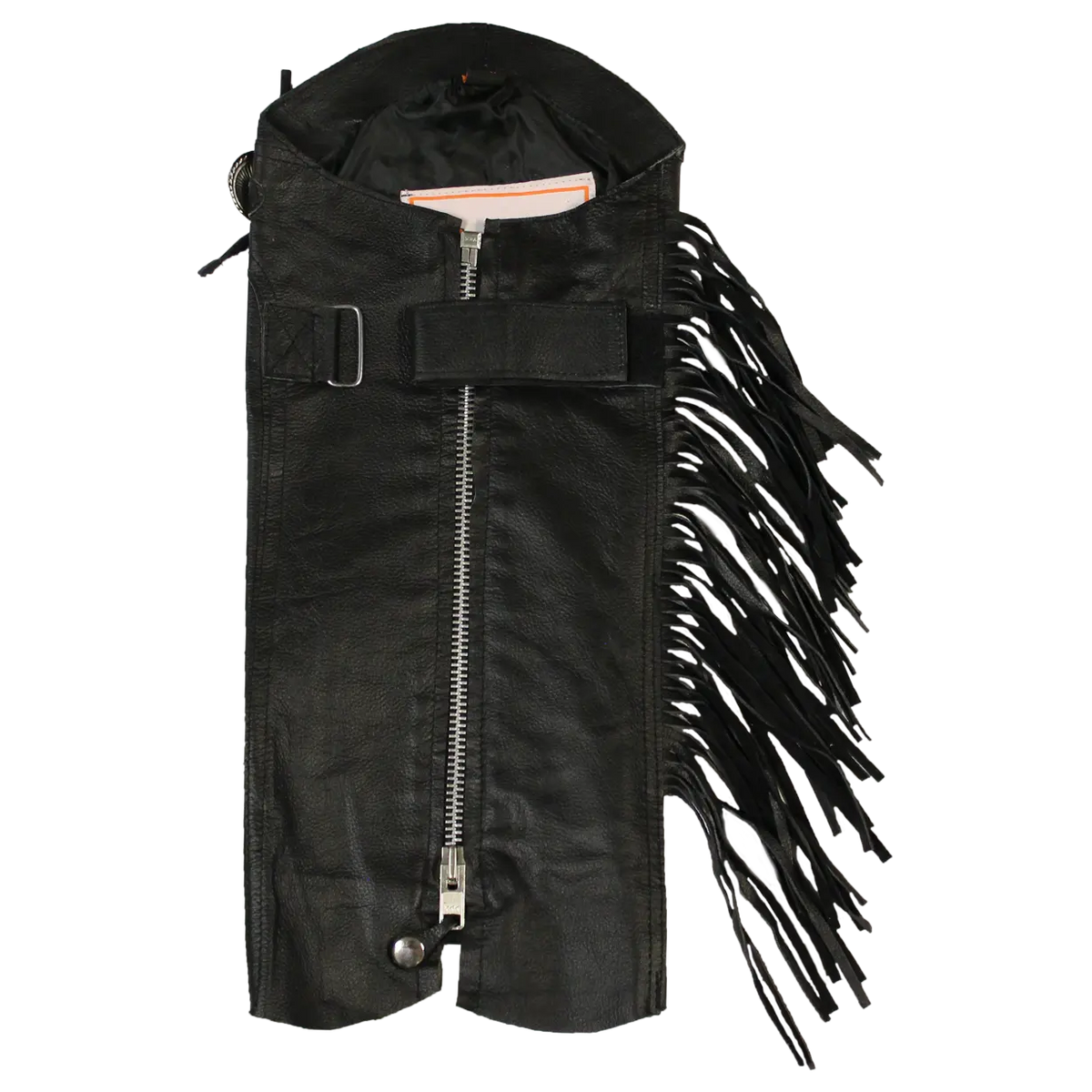 Open Road Women's Side Fringe Leather Half Chaps - Boutique of