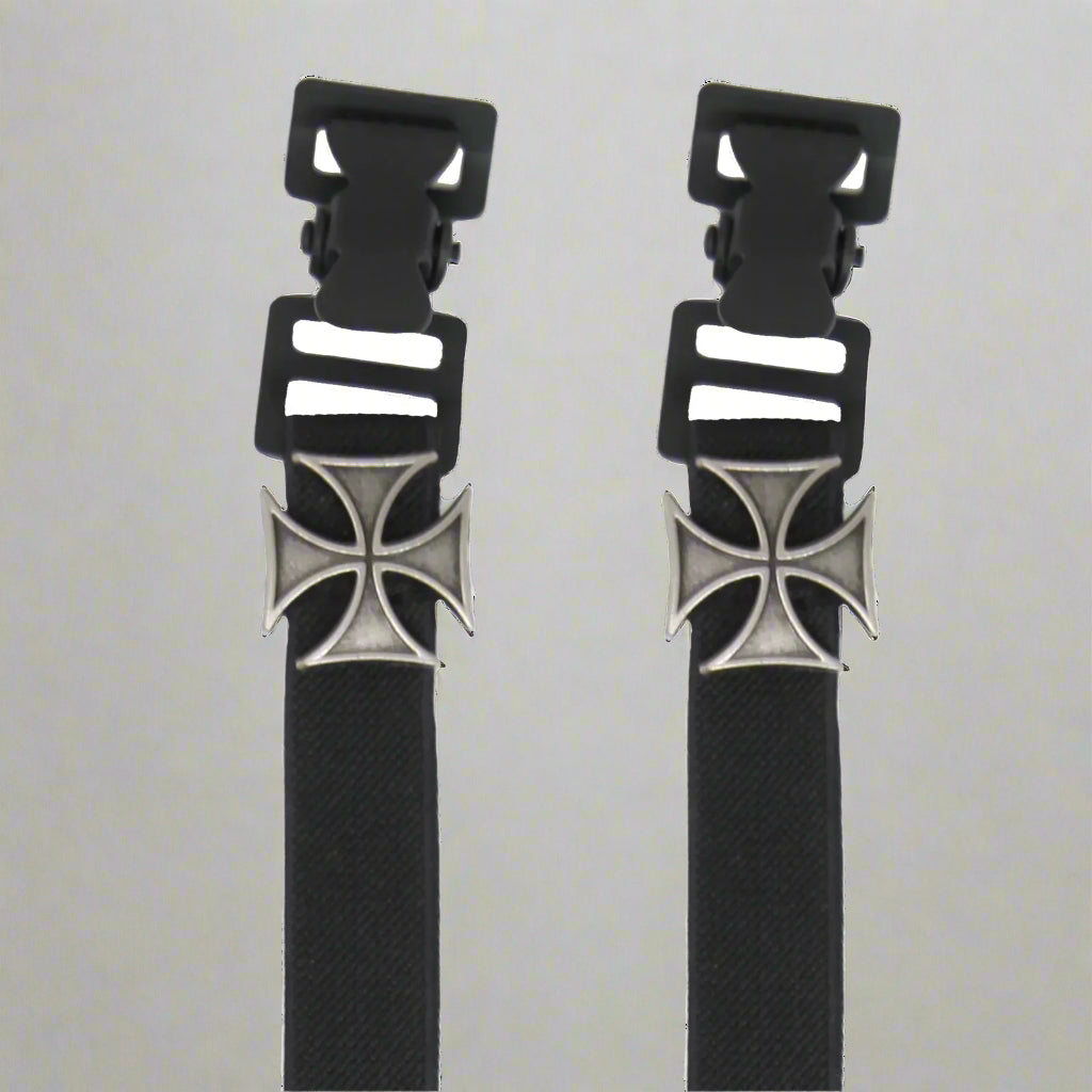 Iron Cross Motorcycle Riding Pant Tie Down - Boutique of Leathers/Open