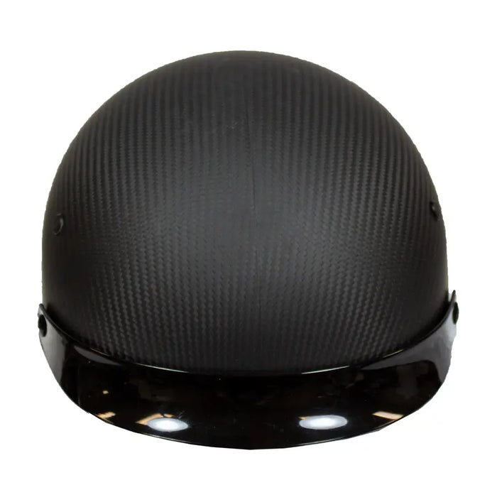 VOSS 707 Cruise Carbon Fibre Peak Half Helmet Matte Black - Boutique