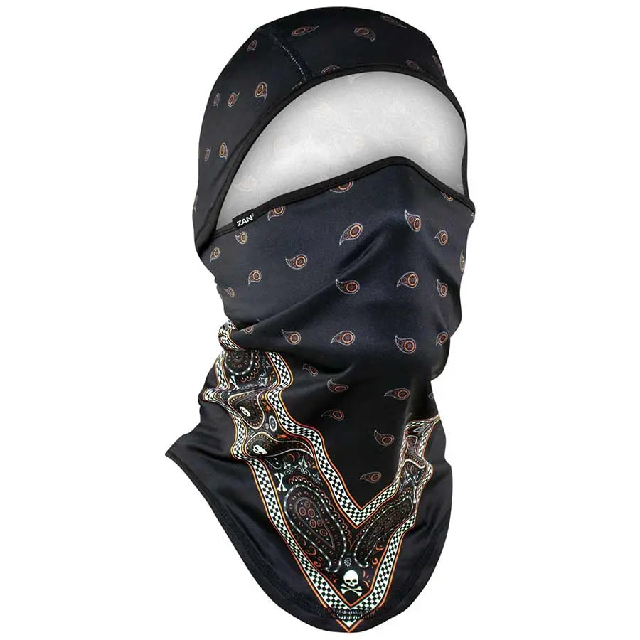 ZANheadgear Convertible Balaclava SportFlex Series Black & Orange